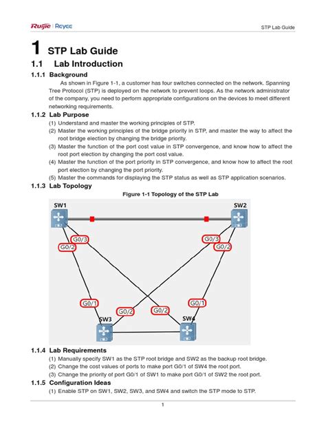 4 Stp Lab Guide Pdf Internet Protocols Network Architecture