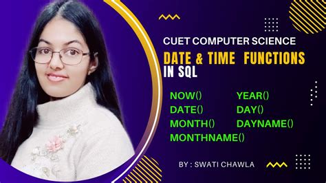 Date Functions In Mysql Cbse Class 12 Informatics Practices 065 Youtube