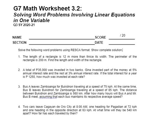 linear equations money word problems tessshebaylo