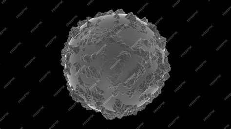 Premium Photo White Mesh Deformed Sphere Black Background Abstract Illustration 3d Render
