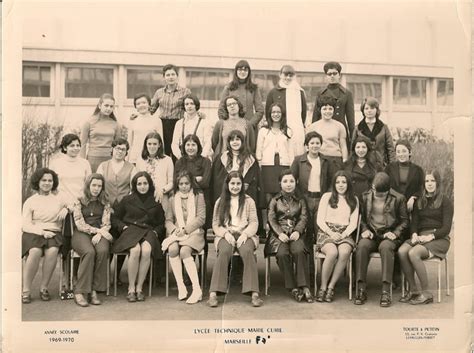 Photo De Classe F7 De 1969 Lycée Marie Curie Copains Davant