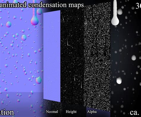 Artstation Animated Condensation Texture Maps Free Sample Resources