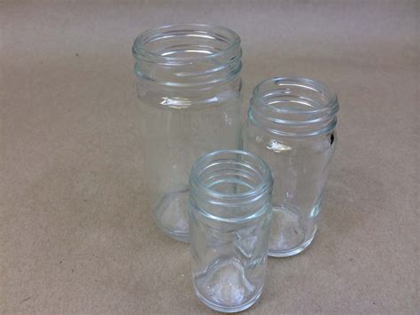 Clear Tall Glass Jars In Small Sizes Yankee Containers Drums Pails