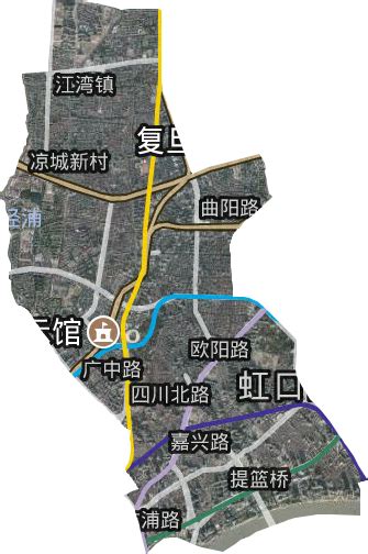 虹口区高清电子地图