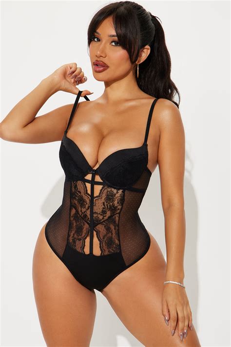 Guard Down Lace Teddy Black Fashion Nova