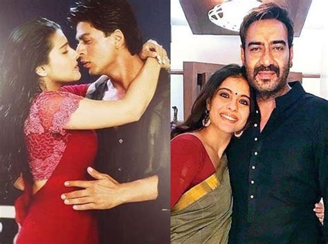 Ajay Devgan And Kajol Kiss