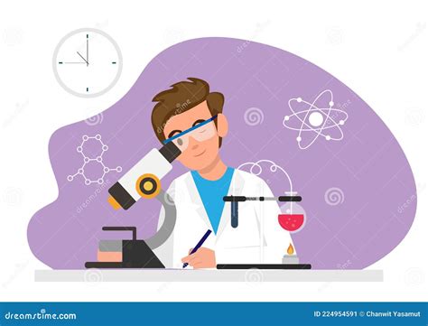 Character Conducts Web Analytics Isometric Concept Man With Control