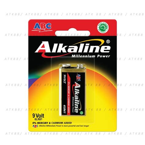 Jual Abc Alkaline And Abc Super Batre 9 Volt 6lr61 6f22 Baterai 9v