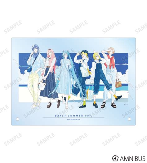 ピアプロキャラクターズ 描き下ろしイラスト 集合 初夏のお出かけver Art By かとうれい A5アクリルパネル Amnibus