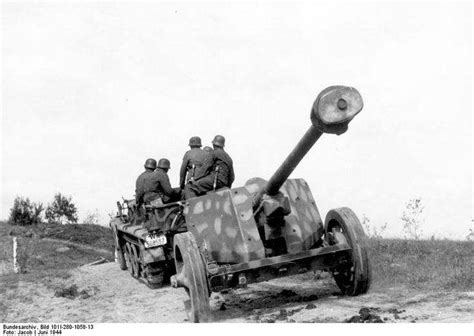 Sd Kfz 10 Pulling An 7 5 Cm Pak 40 Near Vitebsk Russia June 1944