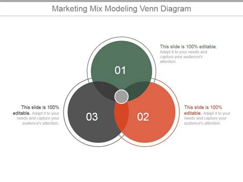 Marketing Mix Modeling Venn Diagram Ppt PowerPoint Presentation Sample