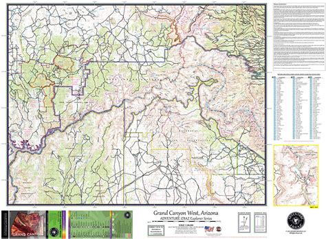 Grand Canyon Maps Mogollon Rim Map Adventure Idiaz