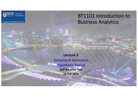 L5 Sampling Estimation Hyp Testing BBTT1 111001 1