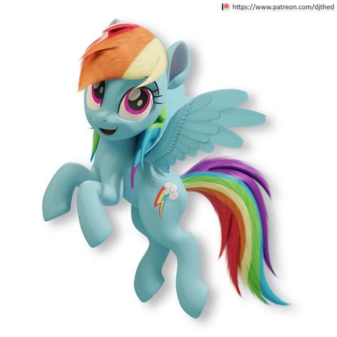 Flying Rainbow Dash Version 2 By Therealdjthed On Deviantart