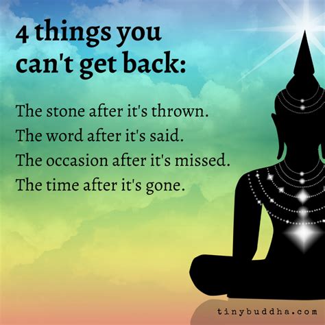 4 Things You Cant Get Back Tiny Buddha Tiny Buddha Simple