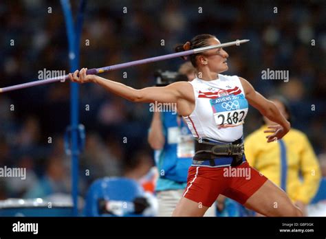 Athletics Athens Olympic Games 2004 Womens Javelin Throw Final Hi Res