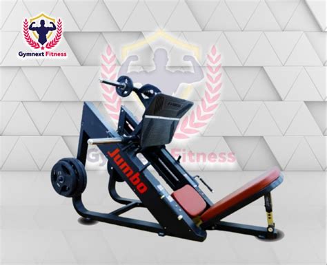 Black Manual Leg Press Gym Machine Weight Stack 200kg Size 8x4feet