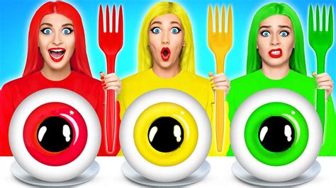 Farbe Essen Challenge Schnelles Mittleres Oder Langsame Von Multi DO
