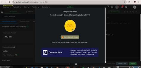 Naidu Bagana On Linkedin Geekstreak2024 Coding Potd Techchallenges Binarytreetodll