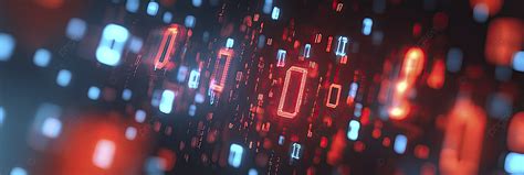 Abstract Binary Code Background Futuristic Digital Design Graphic