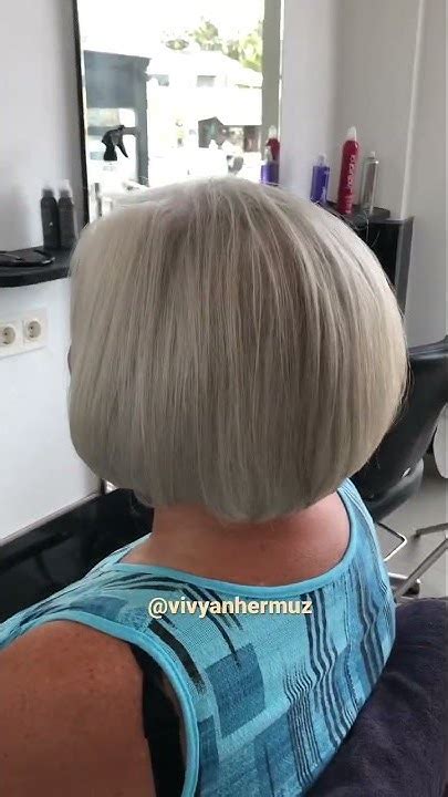 Inverted Bob Haircut By Vivyan Hermuz Haircut Tutorial Bob