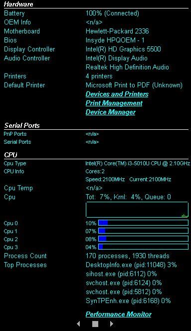 Guidereview Desktop Info Is A Customizable System Monitoring Widget For Windows Guides
