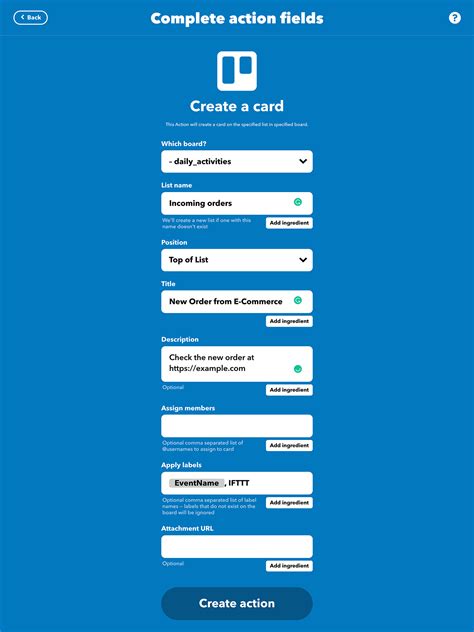 automate trello card creation with iftt and woocommerce webhooks by
