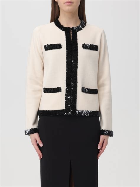 Tory Burch Outlet Sweater Woman Beige Tory Burch Jacket 154118