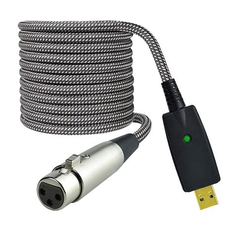 Xlr To Usb Adapter Cable Microphone Female Xlr Cord To Reverb