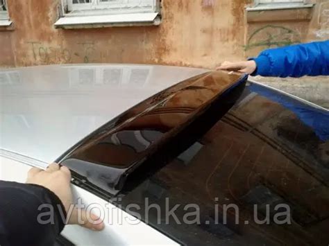 Дефлектор заднего стекла ВАЗ 2170 Приора (скотч) Voron Glass. Козырек ...