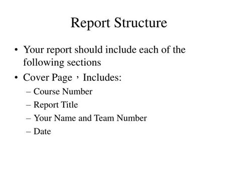 Ppt Report Structure Powerpoint Presentation Free Download Id 3789746