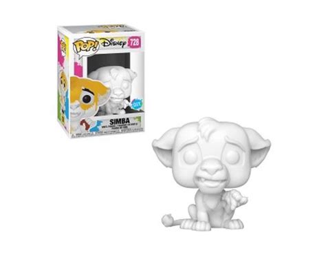 The Lion King Simba Pop Vinyl Figure Is Shown In Front Of A White Box