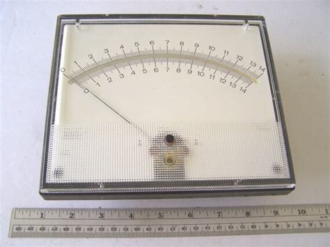 Analog Panel Meter Face 7 12 Inches Across Steampunk Supply