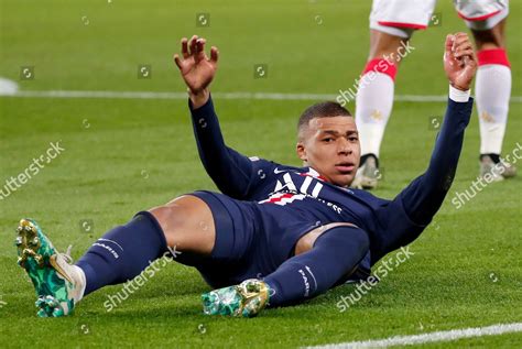 Psgs Kylian Mbappe Reacts Ground During Editorial Stock Photo Stock Image Shutterstock
