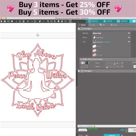 Namaste Lotus Zen Buddha Meditation Flower Svg Yoga Glitter