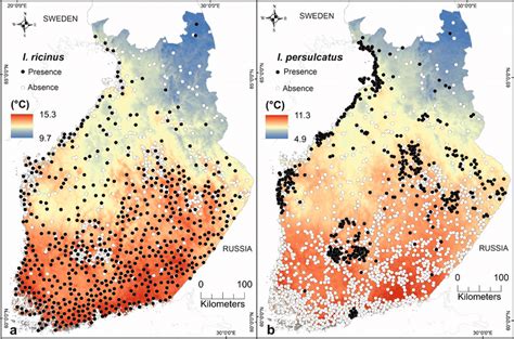 Presence Absence Data Of Ai Ricinus And Bi Persulcatus After Data Download Scientific Diagram