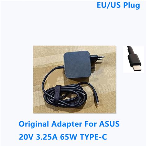 EU Plug Genuine W19-065N2B AD2129020 20V 3.25A 65W TYPE-C AC Adapter ...