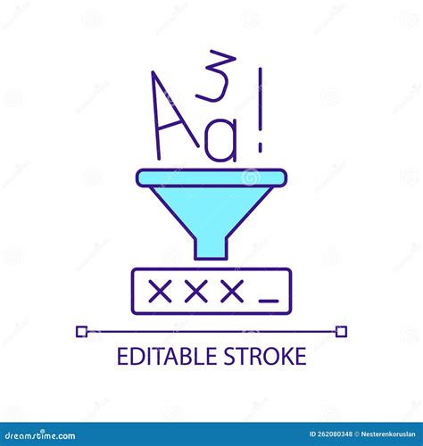 Strong Password Generator Rgb Color Icon Stock Vector Illustration Of