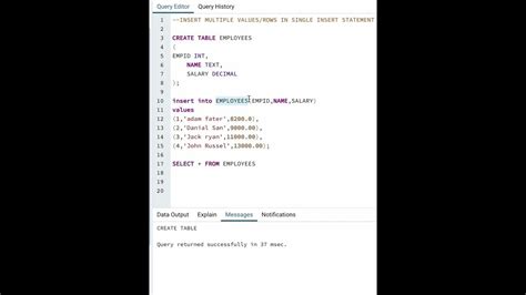 How To Insert Multiple Rows In Sql Postgresql Sqlserver Sqlquery