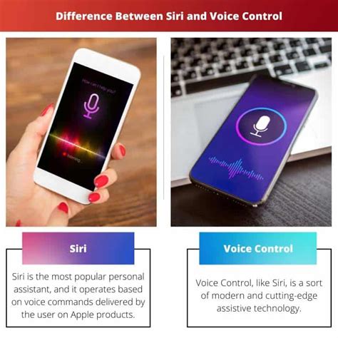 Siri Vs Voice Control Difference And Comparison