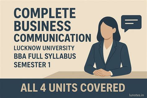 Business Communication Full Syllabus And Notes Lu Bba Sem 1