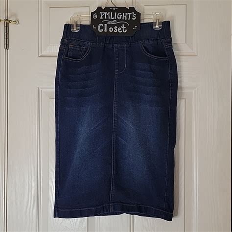 Be Girl Skirts Begirl Usa Denim Skirt Small Dark Wash Poshmark