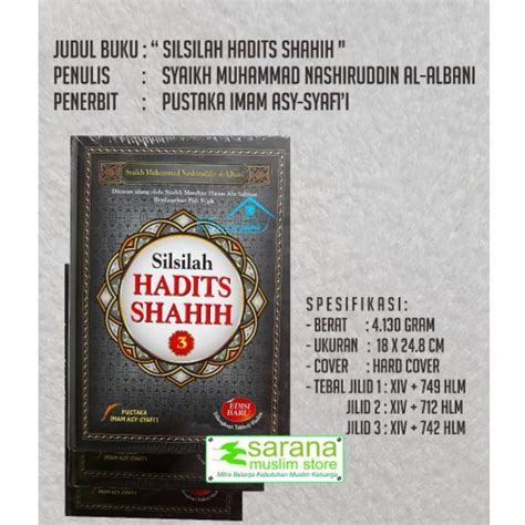 Jual Buku Silsilah Hadits Shahih 3 Jilid Shopee Indonesia