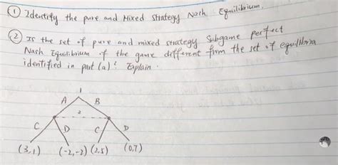 Solved Identify The Pure And Mixed Strategy Nach Chegg