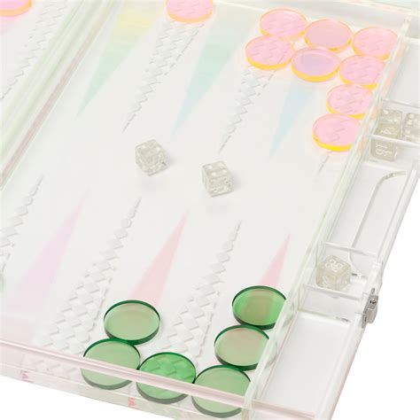 Lucite Table Top Backgammon Sunnylife Au
