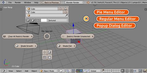 Pie Menu Editor Blender Market