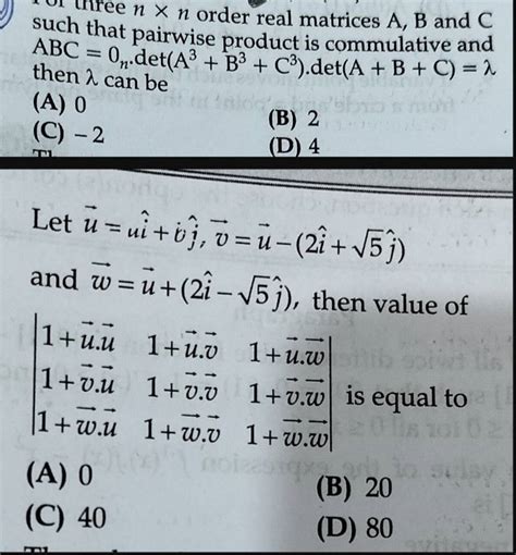 N×n Order Real Matrices Ab And C Such That Pairwise Product Is Commulati