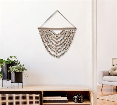 Oceana Shell And Wood Hanging Sculpture Pottery Barn