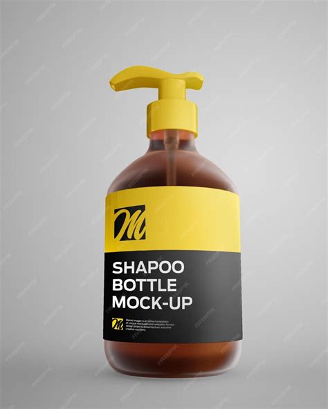 Premium Psd Shapoo Bottle Mockup Psd