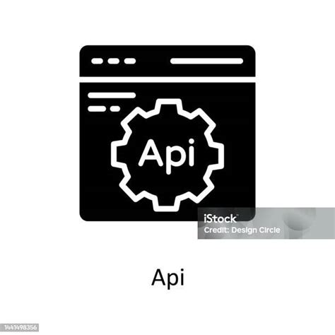 api 벡터 솔리드 아이콘 디자인 그림입니다 흰색 배경에 클라우드 컴퓨팅 기호 eps 10 파일 0명에 대한 스톡 벡터 아트 및